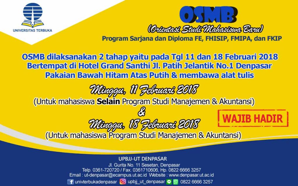 OSMB PROGRAM SARJANA DAN DIPLOMA FE, FHISIP, FMIPA dan FKIP ...
