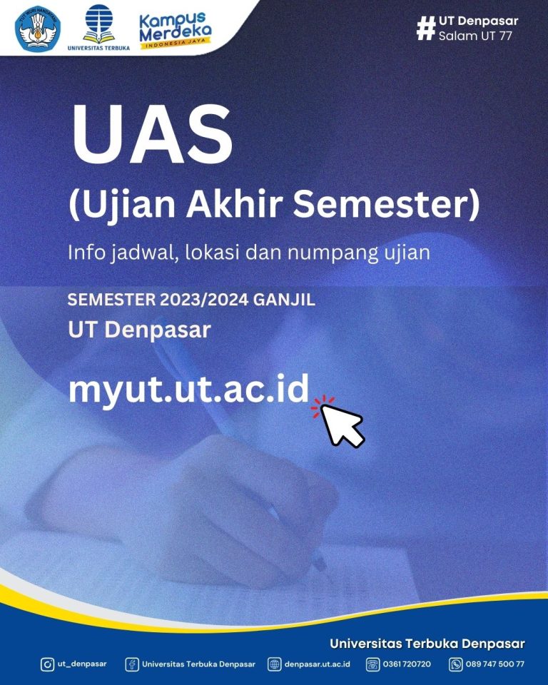 UAS Semester 2023/2024 Ganjil - Universitas Terbuka Denpasar